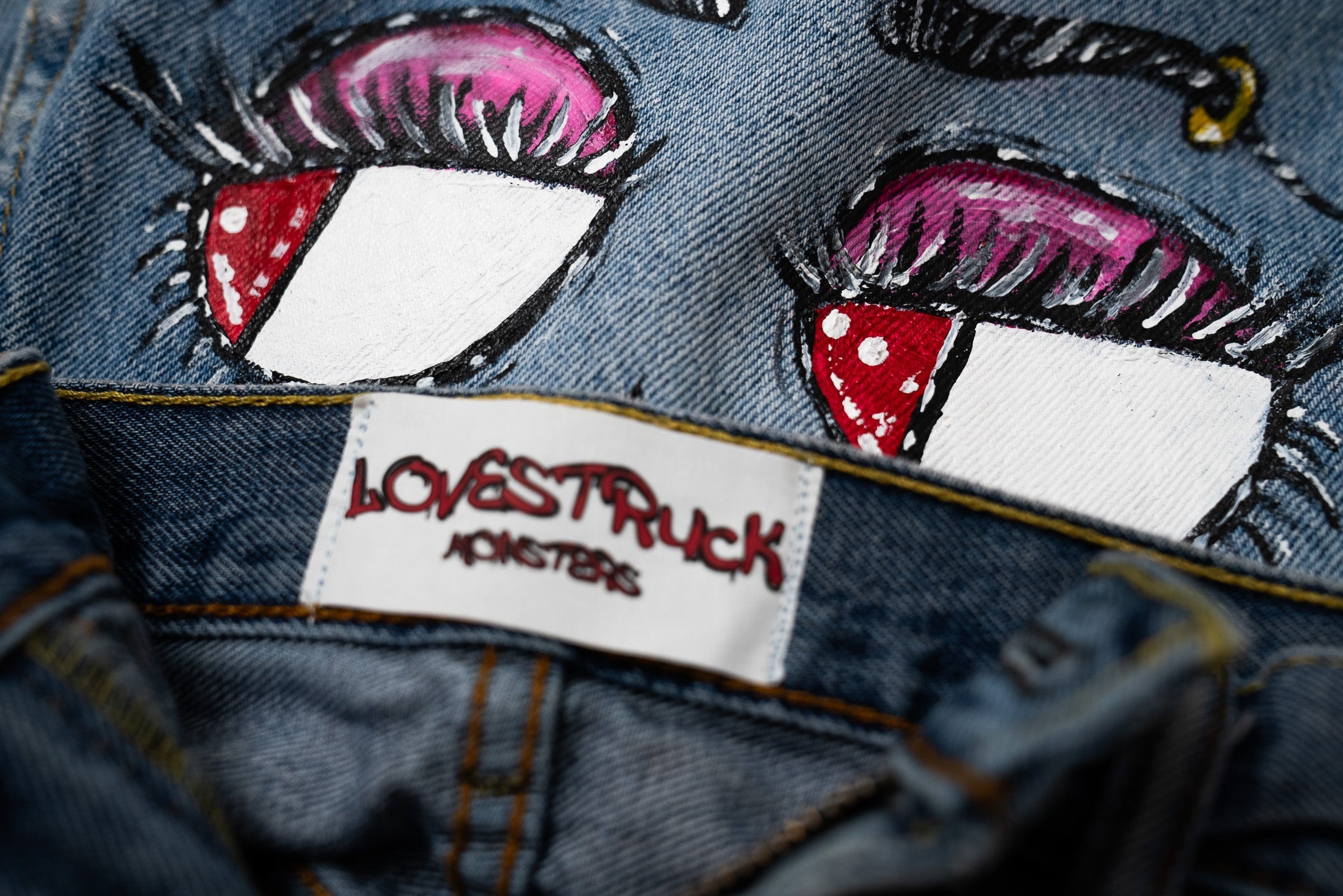 HAND PAINTED DENIM – Lovestruckmonsters.com